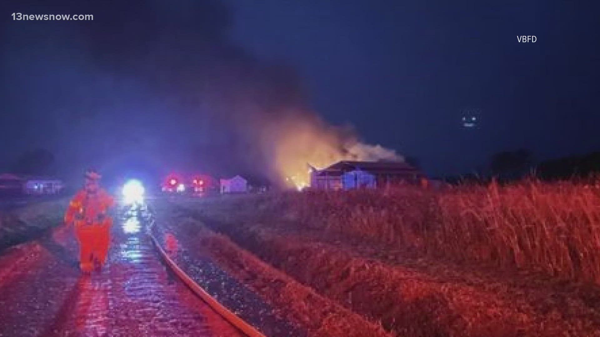 Virginia Beach firefighters extinguish barn fire | 13newsnow.com