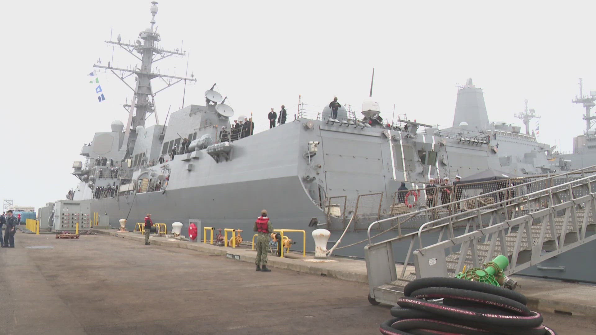 USS Truxtun sets sail on deployment | 13newsnow.com