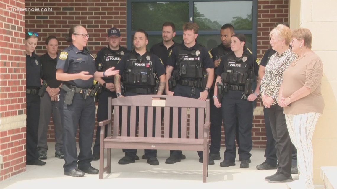 Virginia Beach honors fallen officers with memorial bench | 13newsnow.com