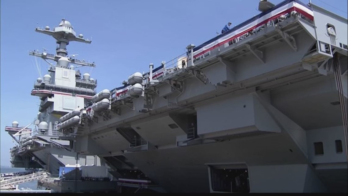 Testing continues on USS Ford's weapons elevators | 13newsnow.com