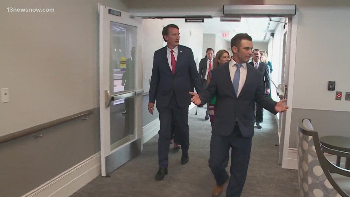 Gov. Youngkin visits new veterans care center in Virginia Beach ...