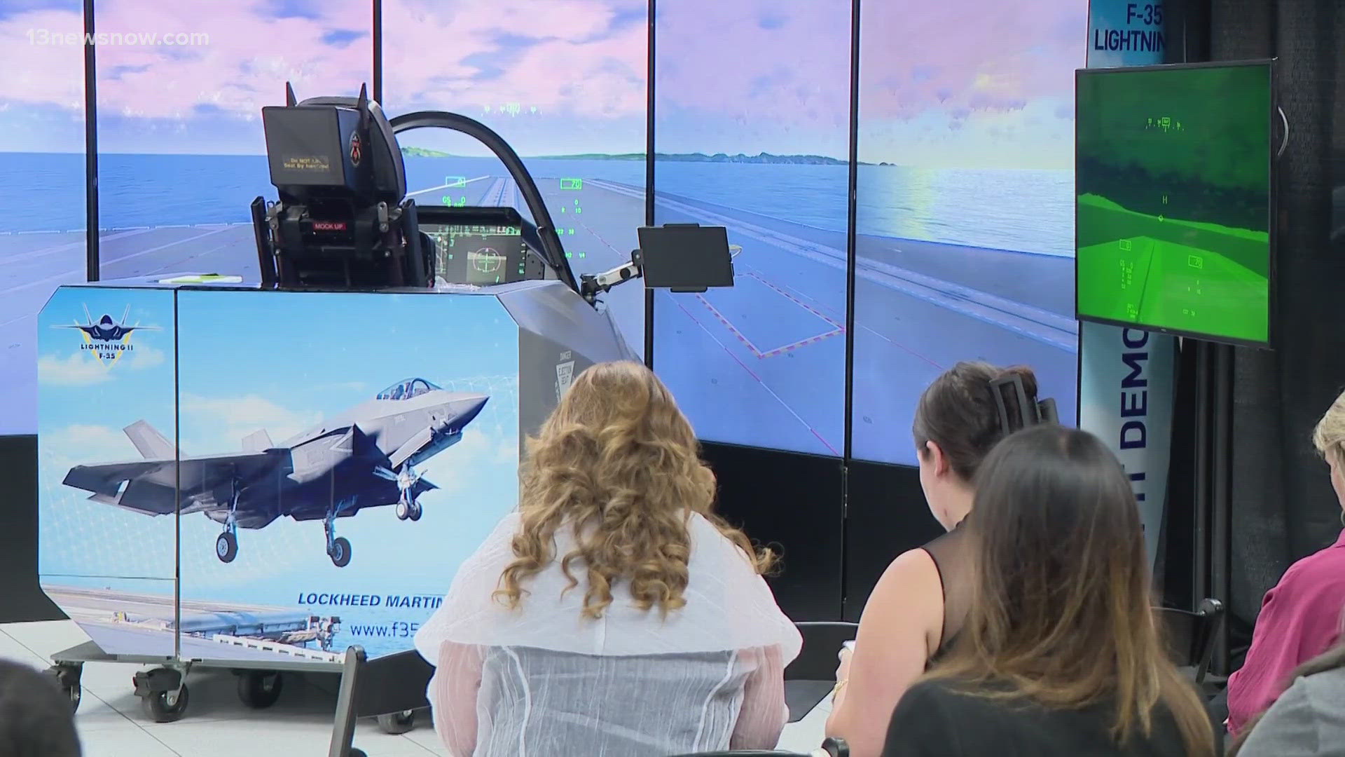 Jen Kiggans explores advanced F-35 fighter jet in Virginia Beach ...