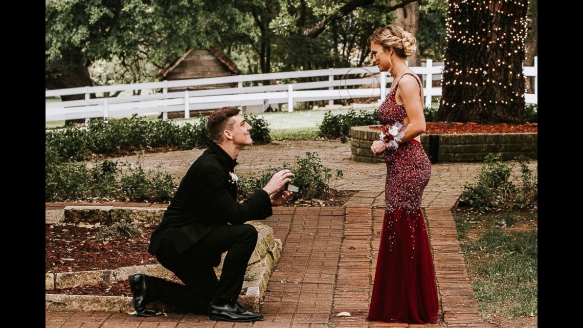 Prom night turns into a proposal for young couple: 'I was in complete ...
