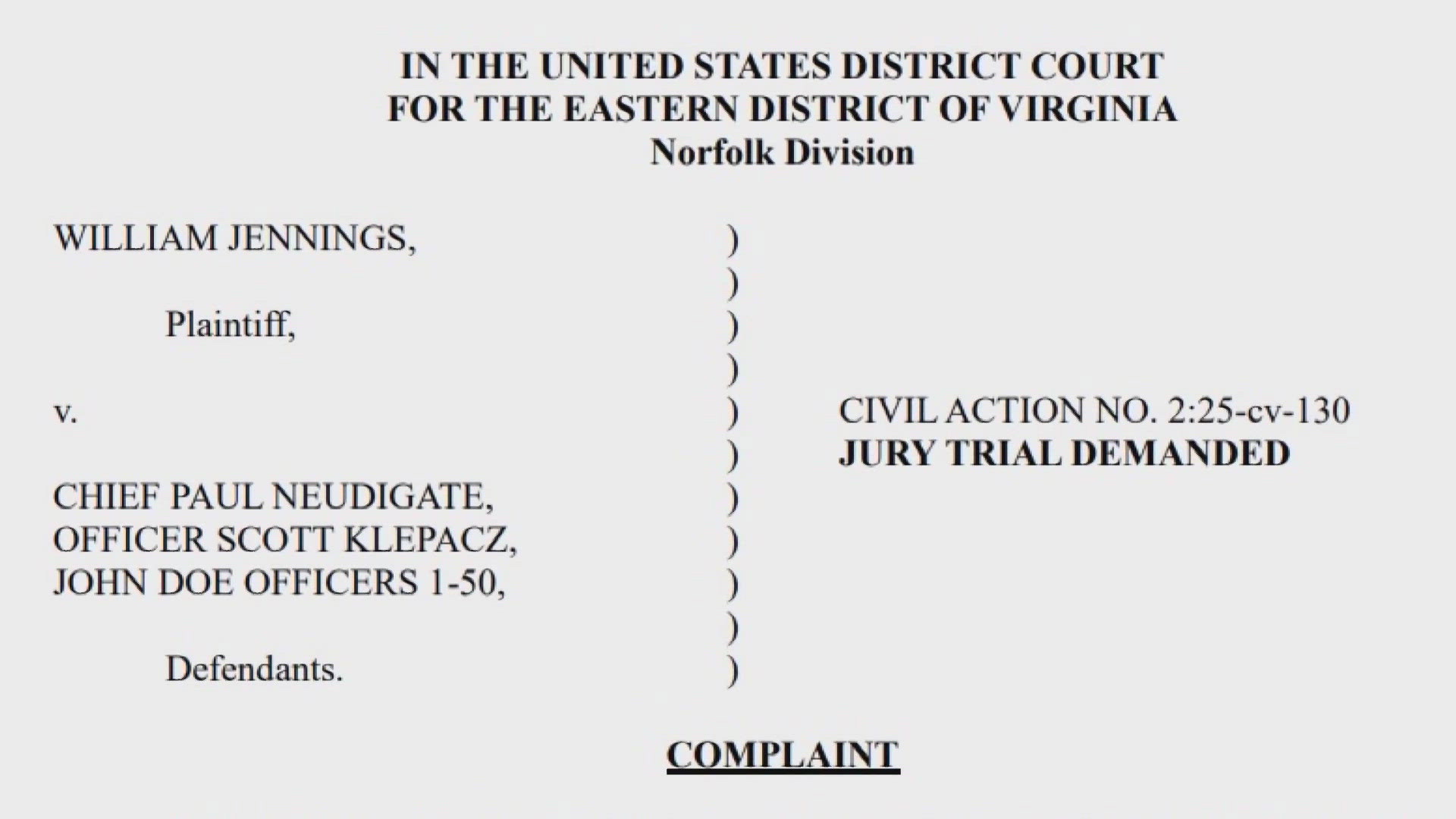 Virginia Beach man sues police over 'militarized raid' | 13newsnow.com