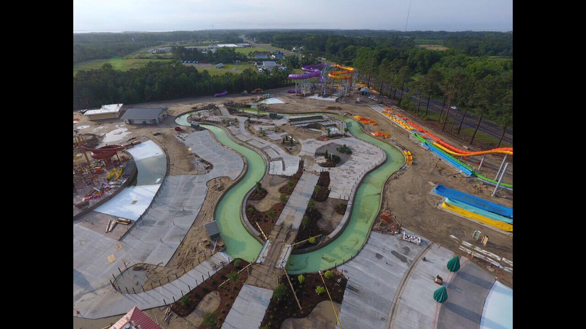 FIRST LOOK: Drone images, video of H2OBX water park in N.C. | 13newsnow.com