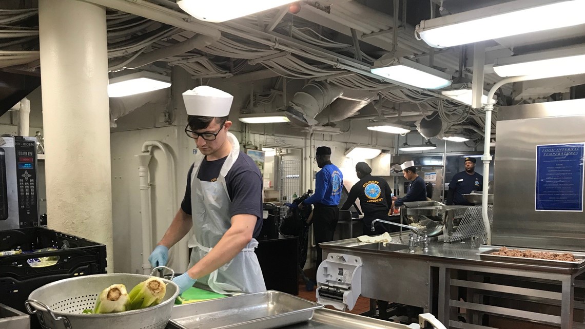 Thanksgiving preps aboard USS Dwight D. Eisenhower | 13newsnow.com