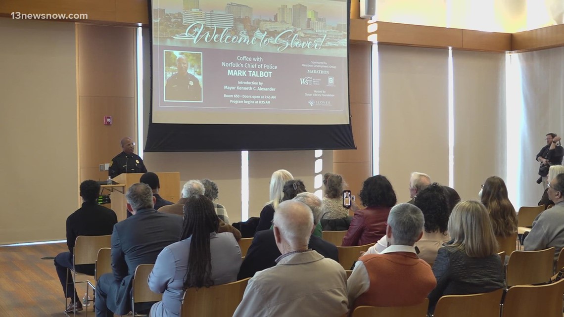 Norfolk Police Chief Mark Talbot discusses recent crime stats ...