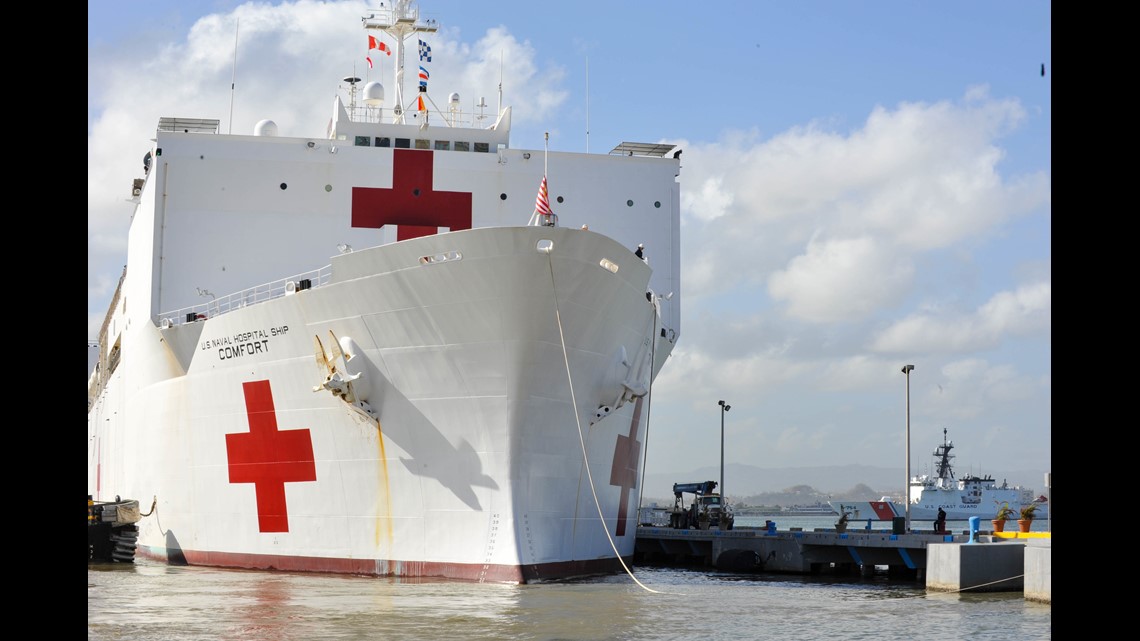USNS Comfort returns to Norfolk after relief mission to Puerto Rico ...