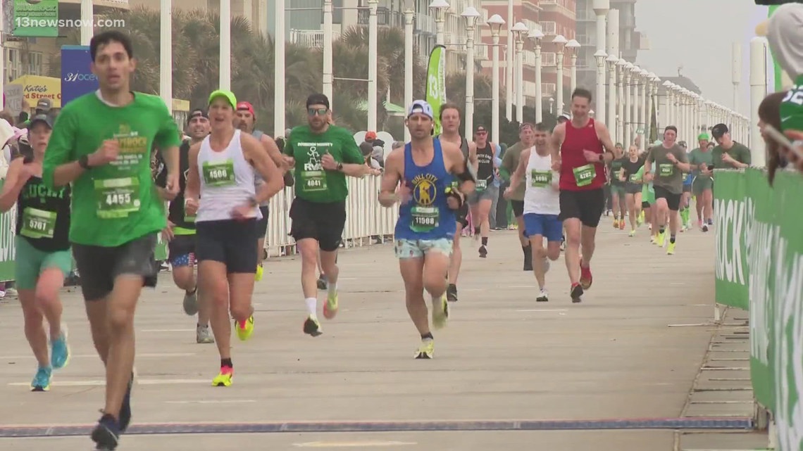 Runners descend on Virginia Beach Oceanfront for Shamrock Marathon ...
