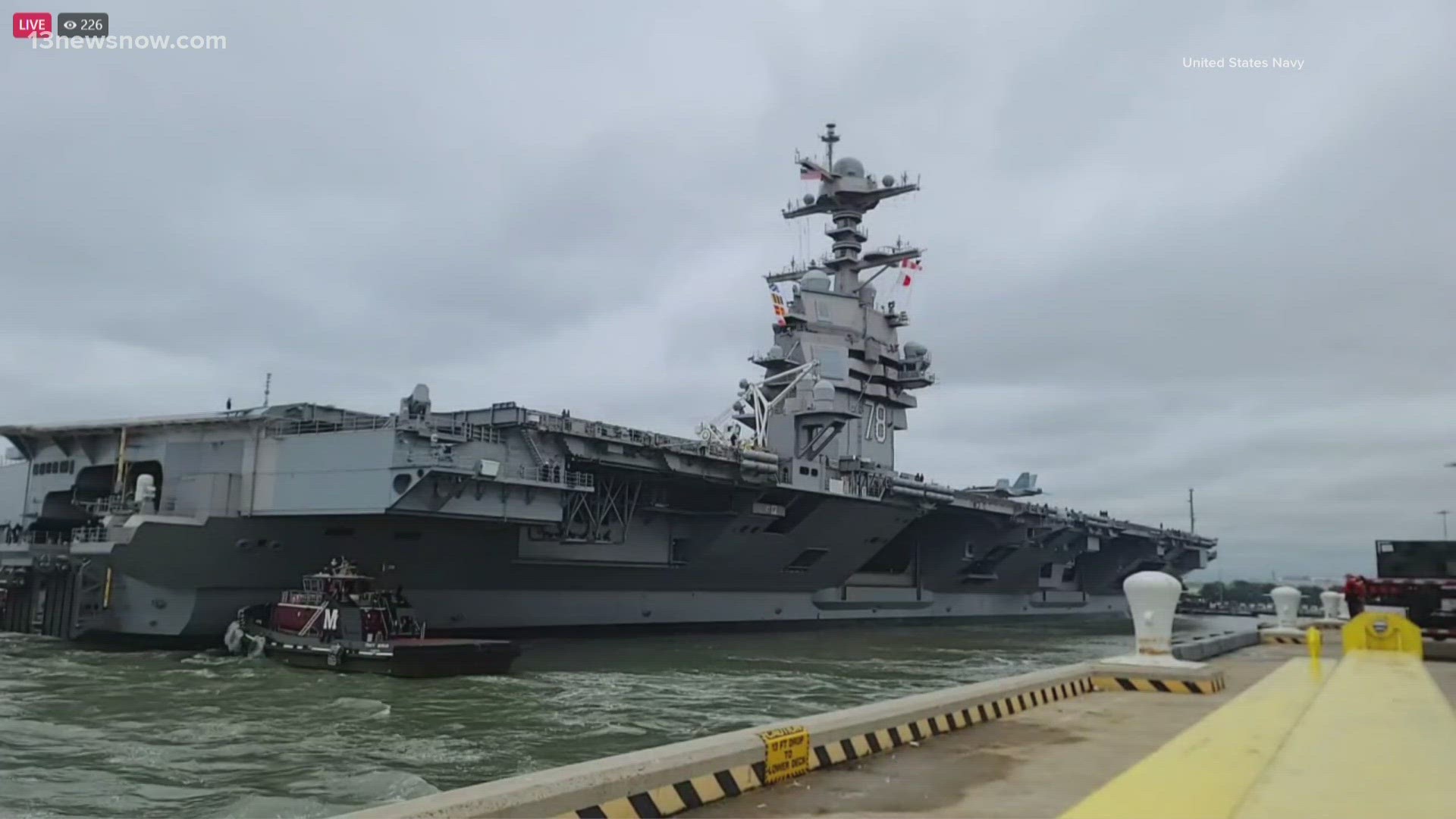 No word on USS Ford CSG return as Christmas nears | 13newsnow.com