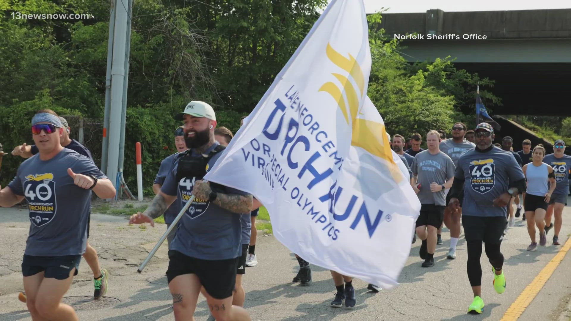 Virginia officers unite for Special Olympics torch run | 13newsnow.com