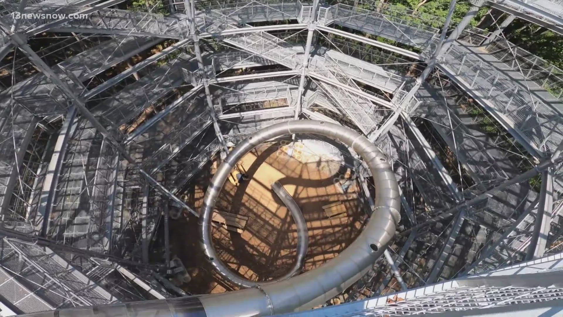 13News Now rides the longest steel slide in the country in Virginia ...