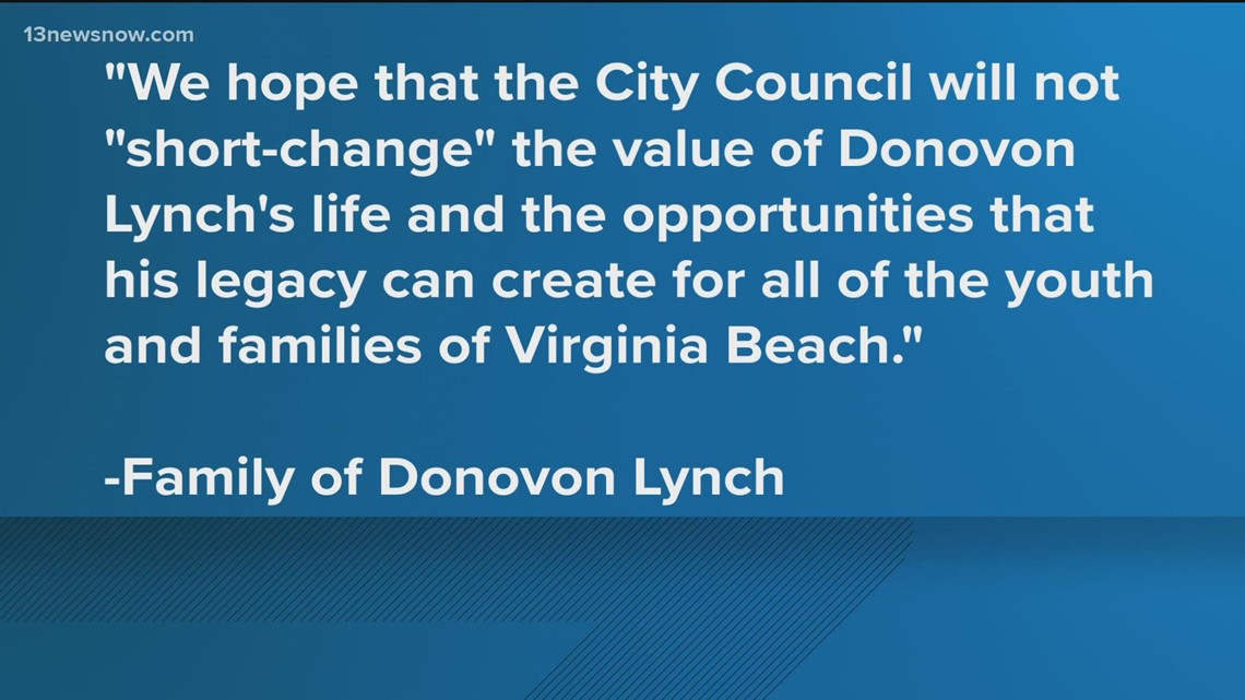 Donovon Lynch's family urges Virginia Beach to use 2023 Something In ...