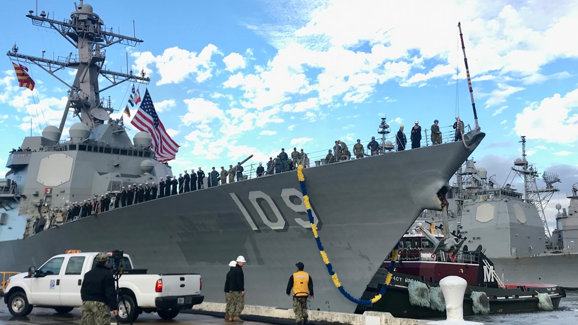 USS Jason Dunham returns from deployment | 13newsnow.com
