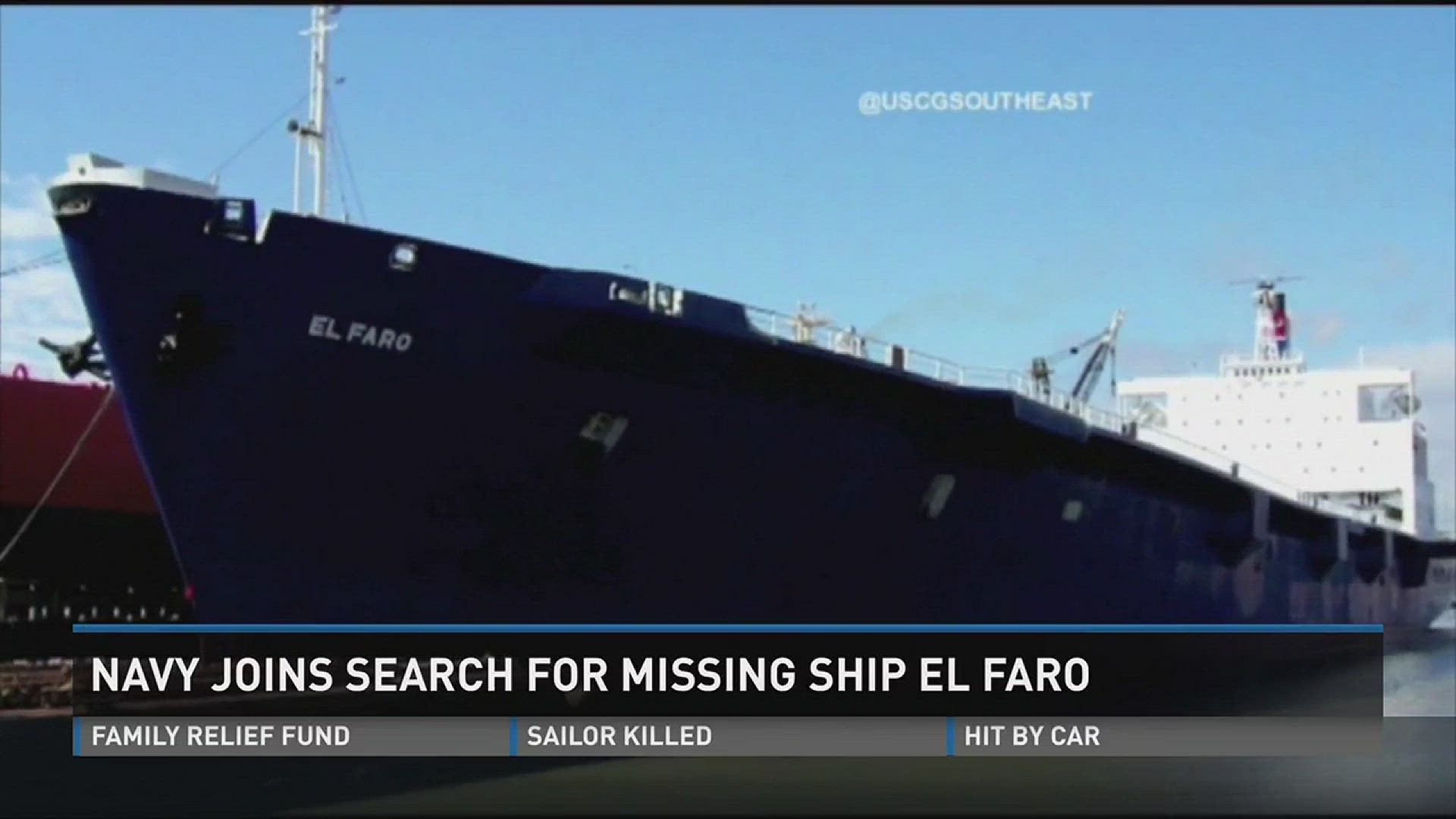 Navy joins search for missing El Faro cargo ship | 13newsnow.com