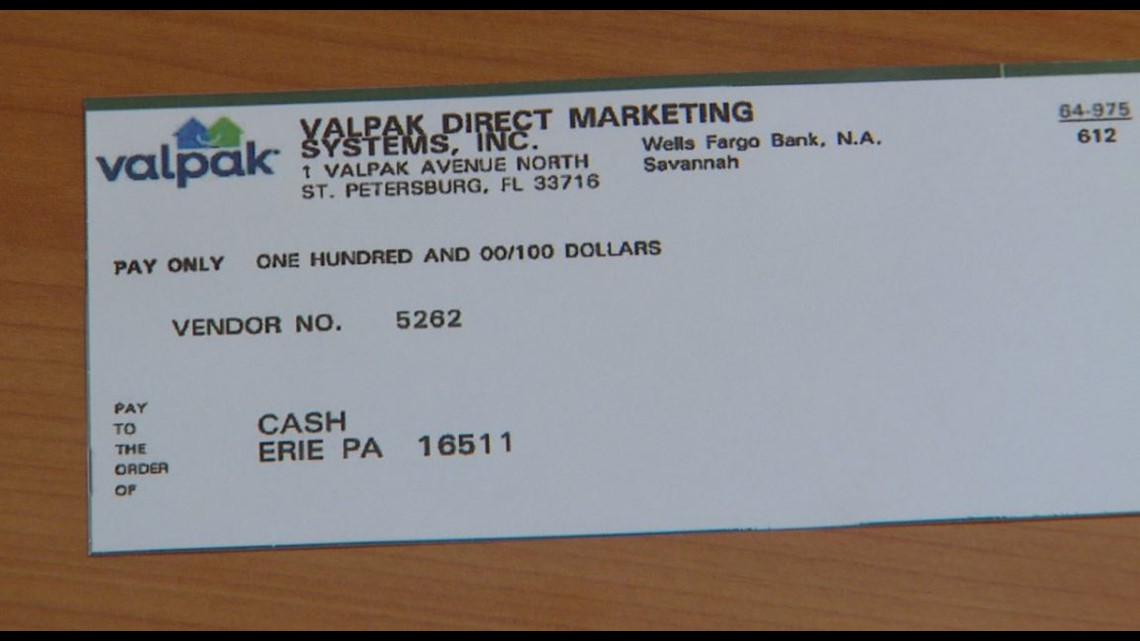 There may be a $100 check in your mail from Valpak and it's real ...