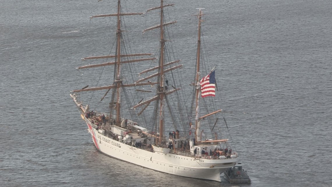 Coast Guard Cutter Eagle at Nauticus this weekend, open for tours ...