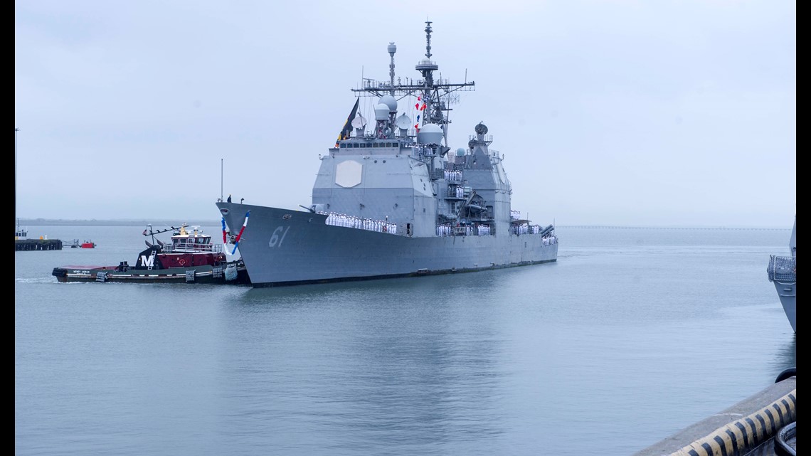 USS Monterey returns home after seven-month deployment | 13newsnow.com
