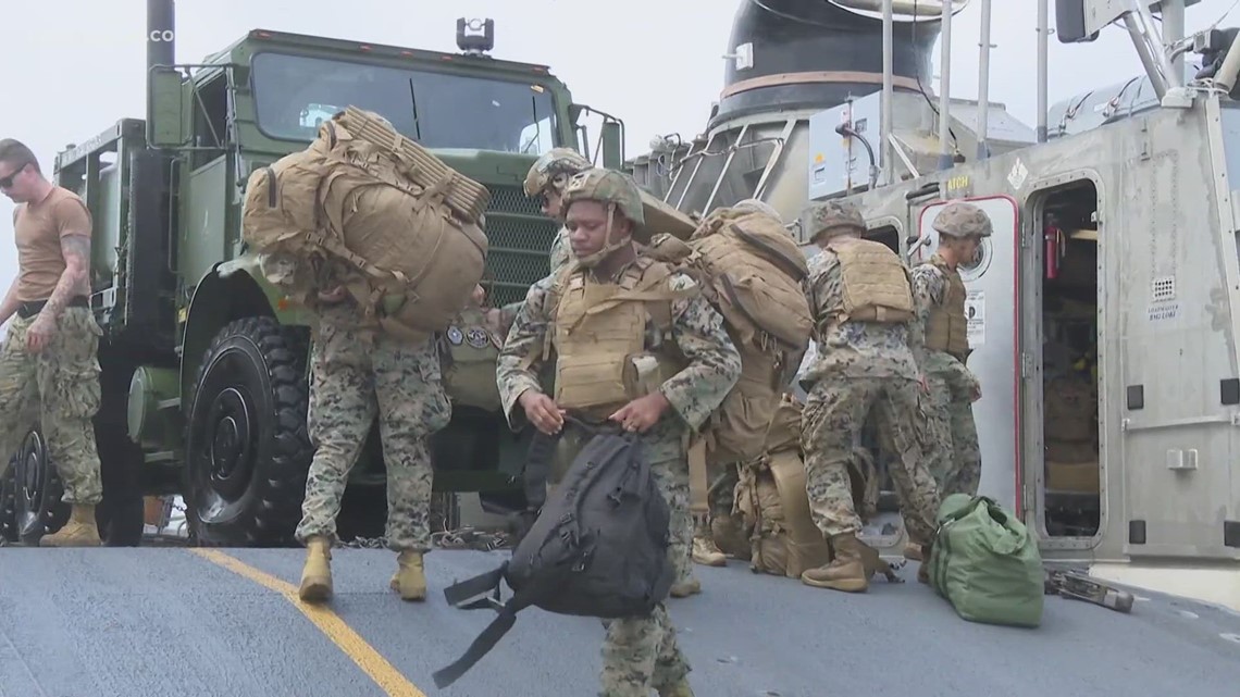 Navy-Marine Corps conduct amphibious operation exercise | 13newsnow.com