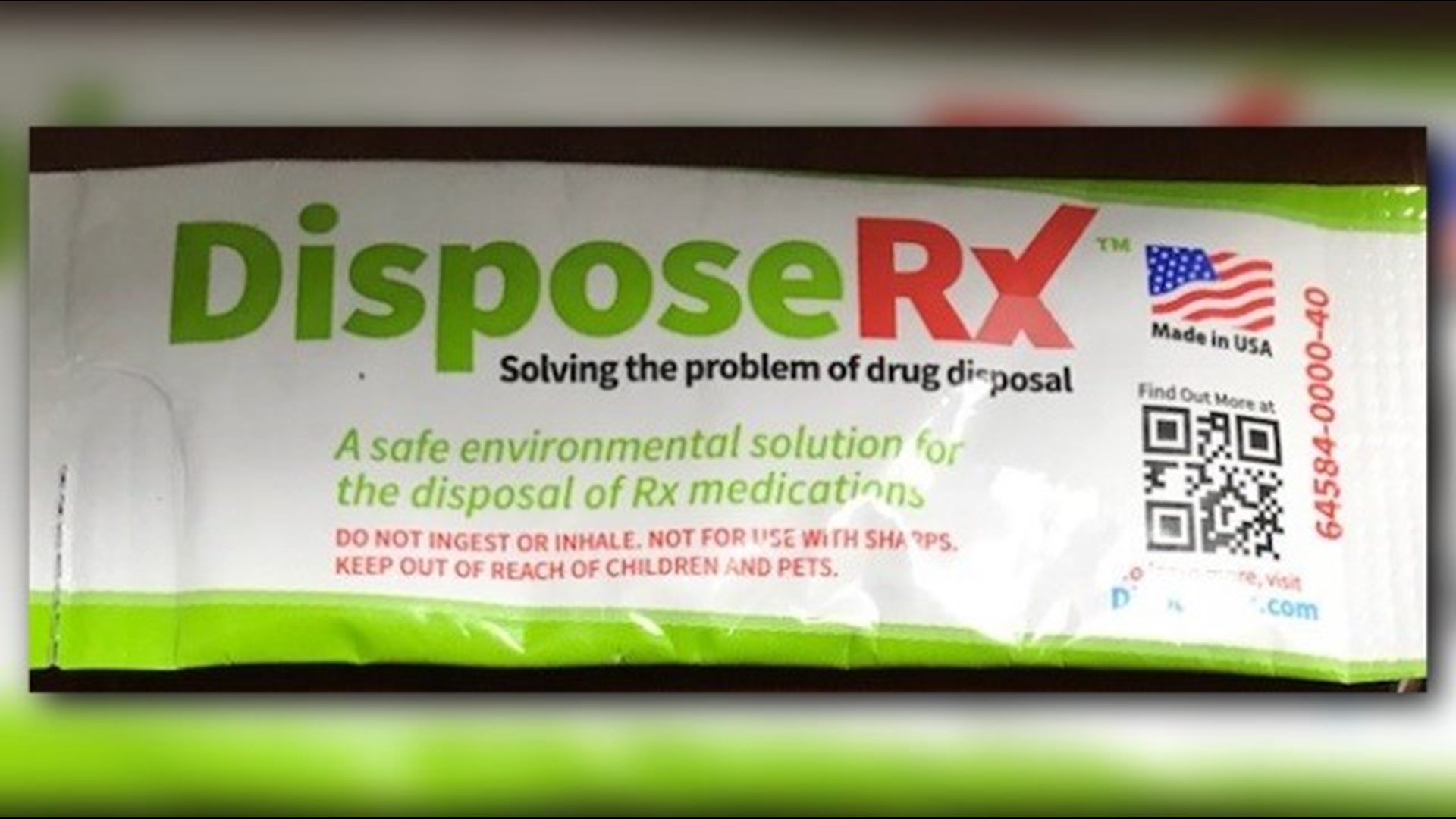 Opioid disposal solution effective at killing pills | 13newsnow.com