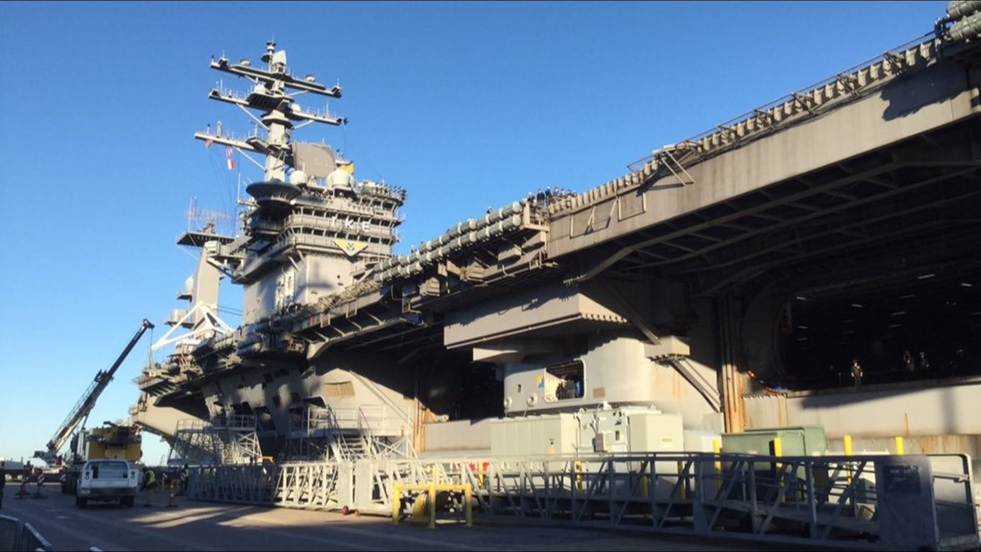 Water aboard USS Dwight D. Eisenhower tests positive for E. coli ...