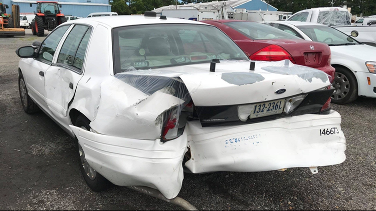 Driver charged with DUI after crashing into two police cars in Virginia ...