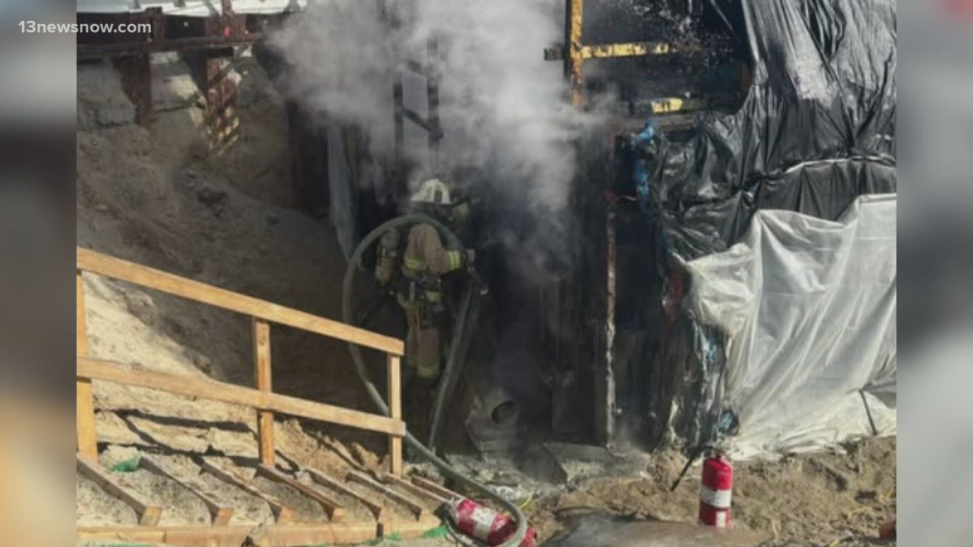 Chesapeake fire crew quickly controls accidental blaze on Cedar Road ...