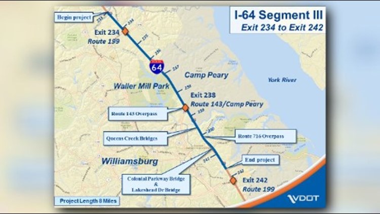 Third segment of I-64 widening project begins | 13newsnow.com