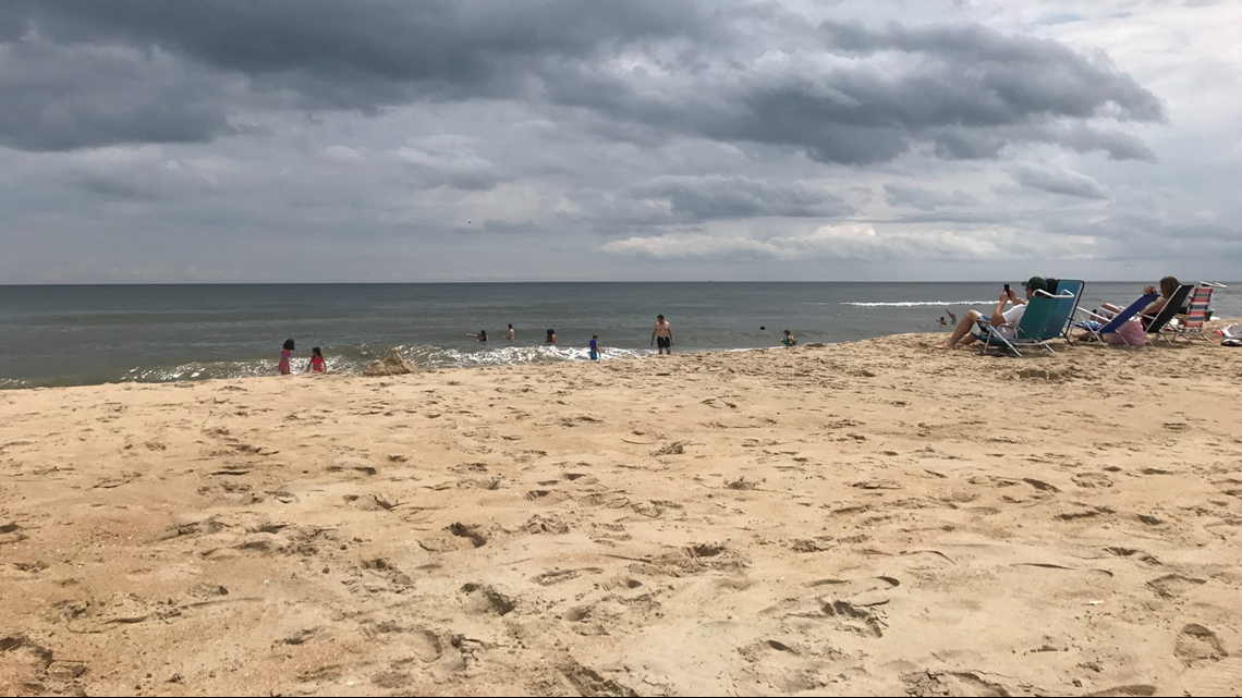 Shark washes onto shore at Oceanfront, lifeguard protects beachgoers ...