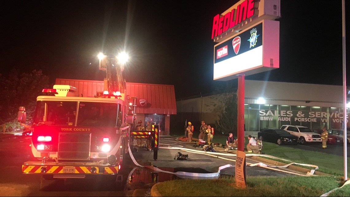 Firefighters take on auto shop fire in York County | 13newsnow.com