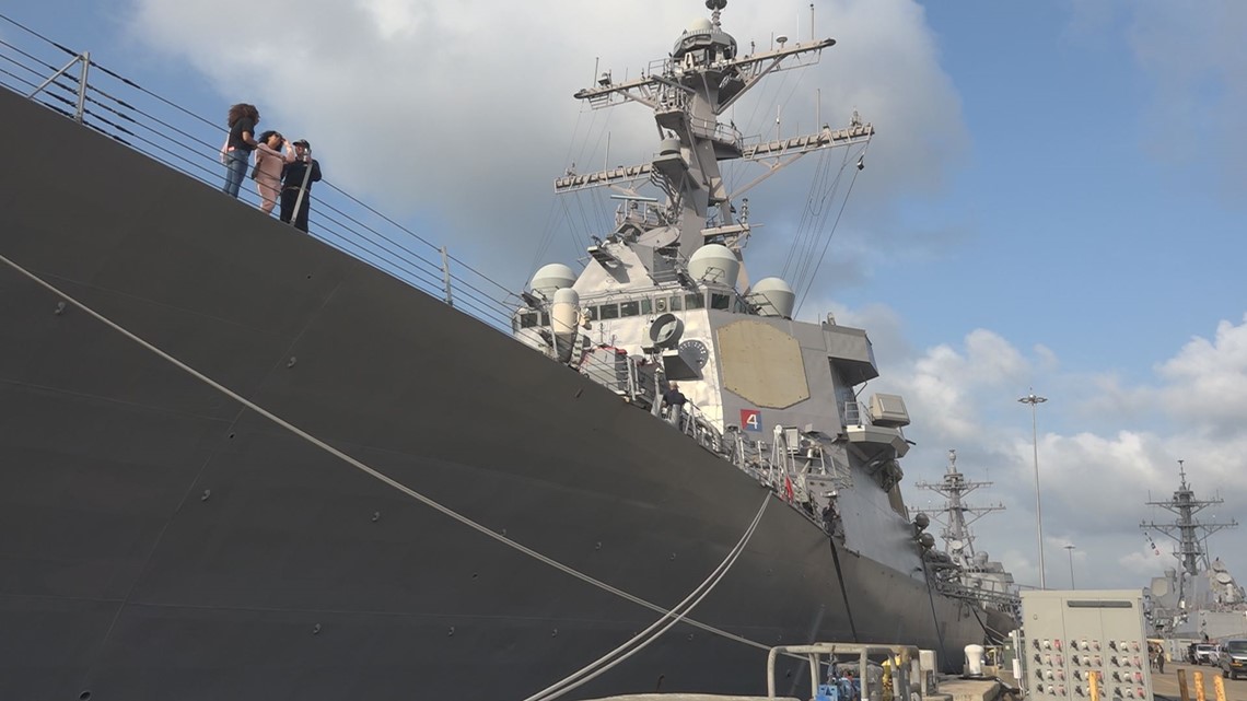 PHOTOS: USS Mitscher deploys | 13newsnow.com