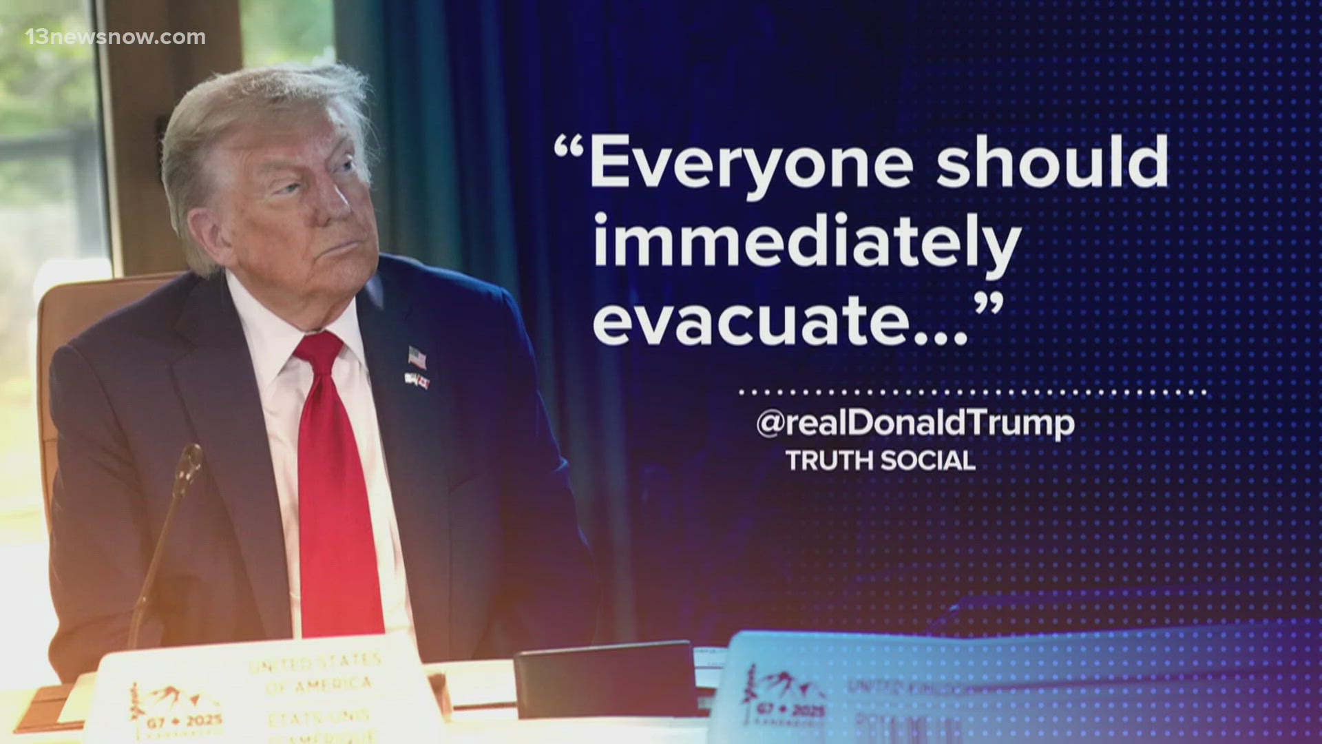 Trump issues stark warning to Iran amid escalating conflict with Israel ...