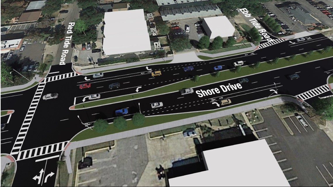 A first look at upgrades to busy stretch of Shore Drive in Virginia ...