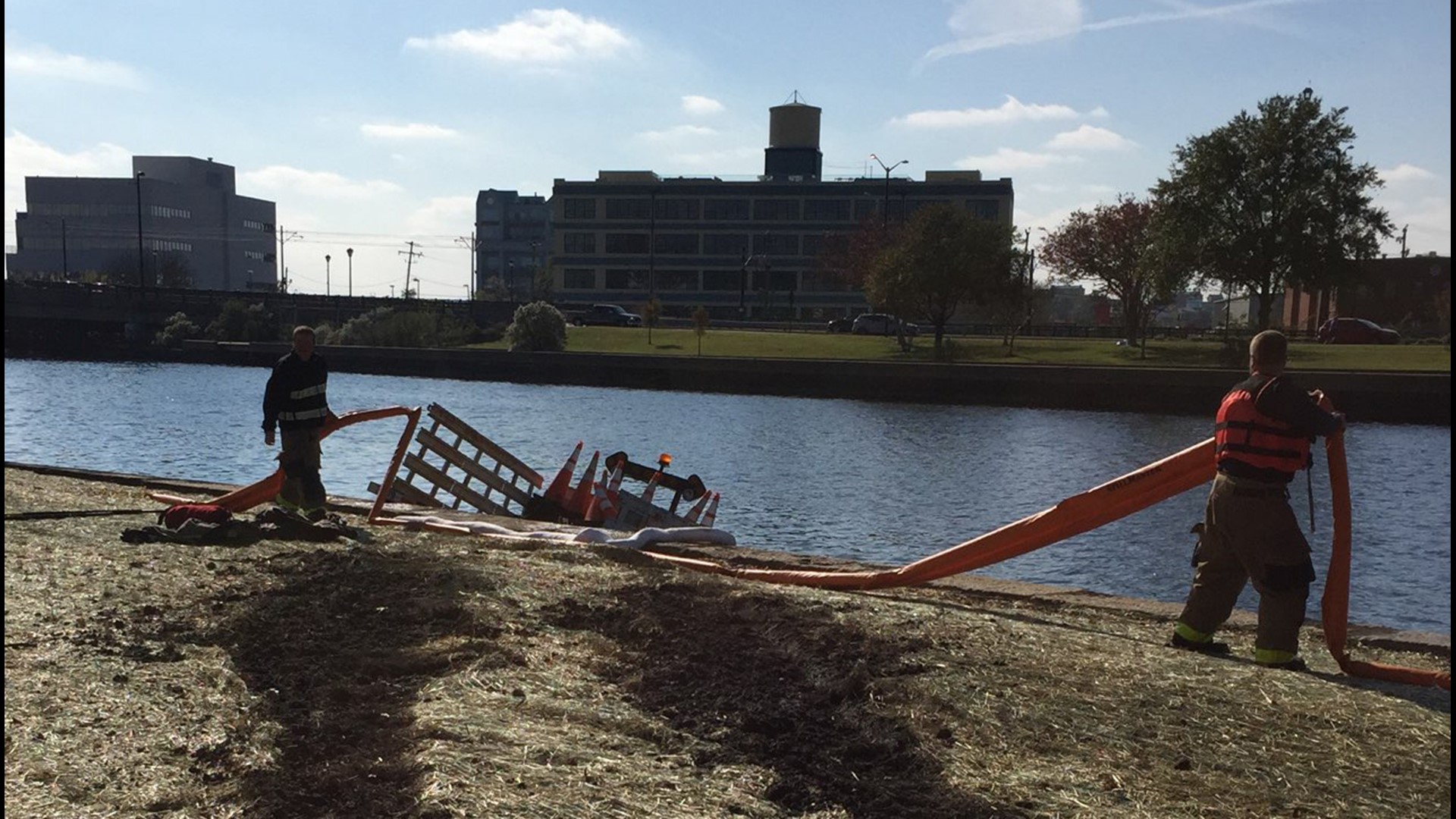 Norfolk Public Works truck crashes into The Hague | 13newsnow.com