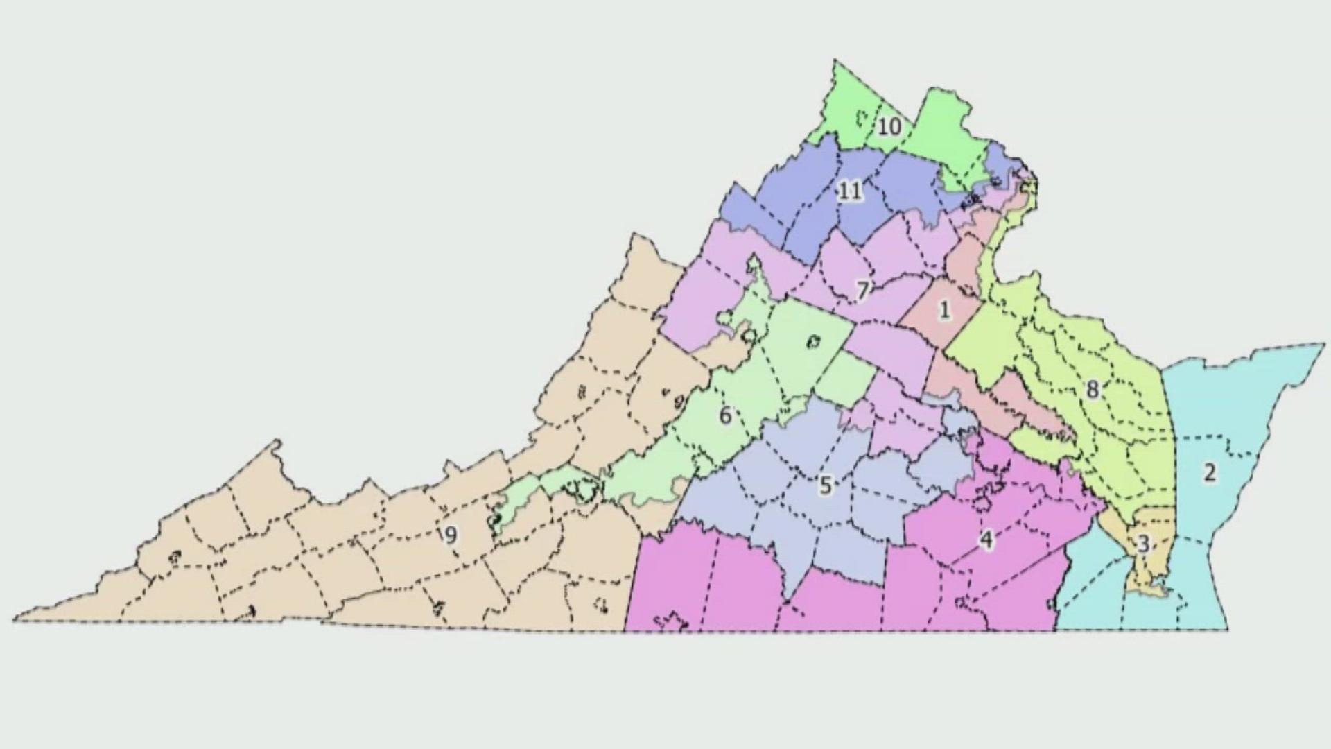 Proposed 10-1 Virginia Congressional map unveiled | 13newsnow.com