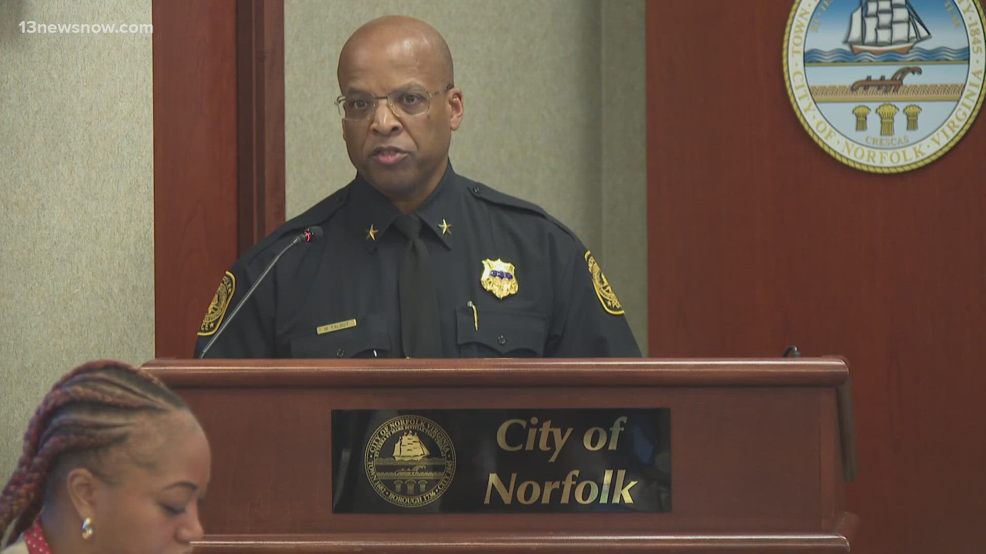 Norfolk Police Chief Mark Talbot gives crime update | 13newsnow.com