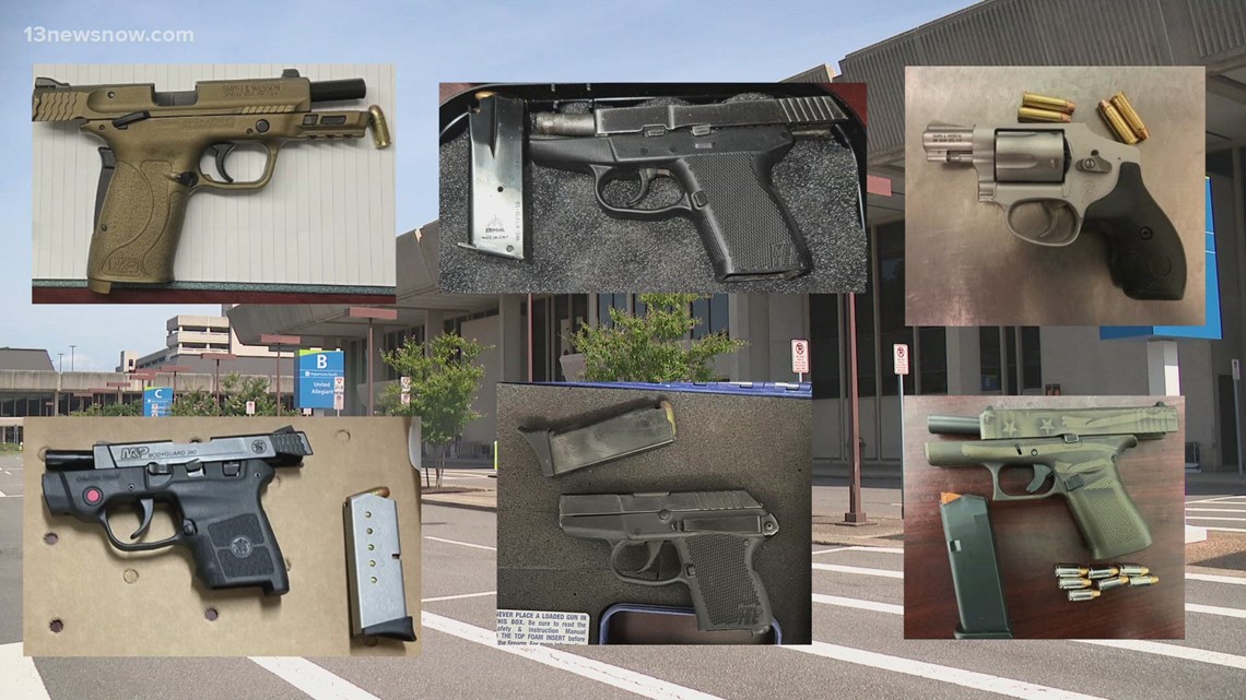 Norfolk Int'l Airport on track to break record for number of guns ...
