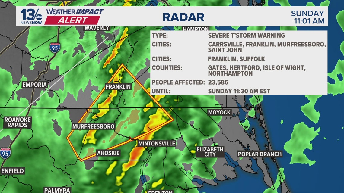 Coastal Virginia weather | Strong winds up to 60 mph, thunderstorms ...