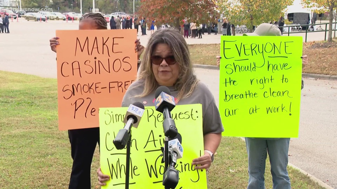 Employees protest at Norfolk's casino groundbreaking ceremony ...