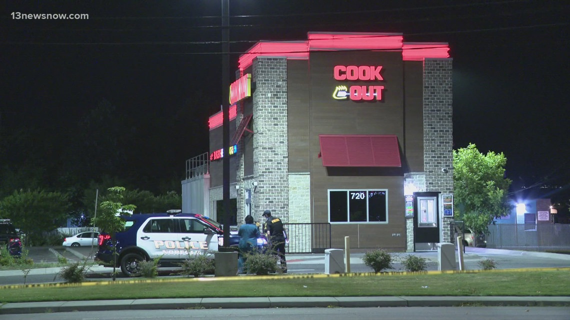1 dead, 1 injured after Norfolk shooting at Cook Out, police say ...