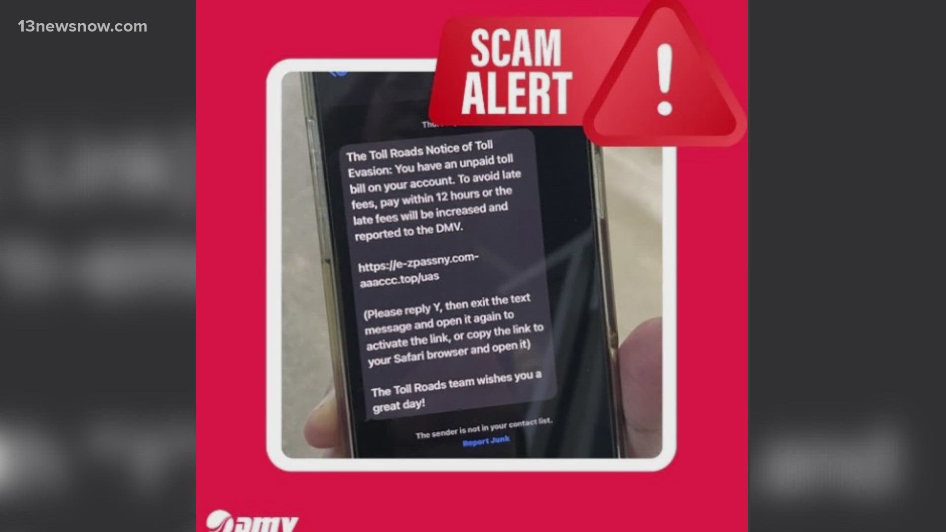 Virginia DMV sees spike of E-ZPass toll text scams; Here's what you ...