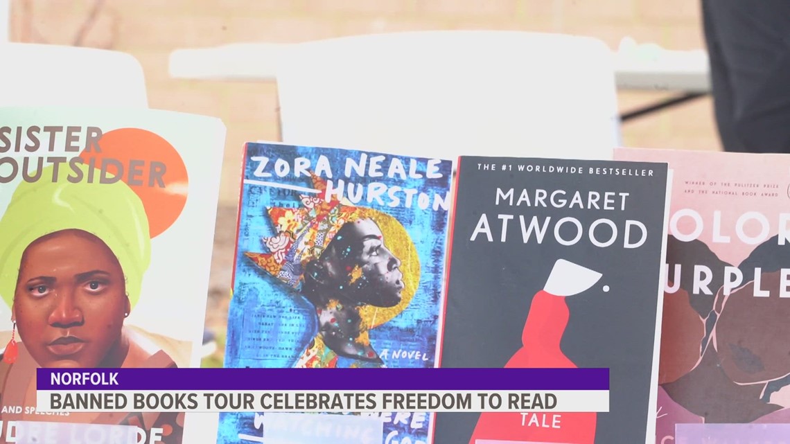 Banned books tour celebrating freedom to read makes stop in Norfolk ...