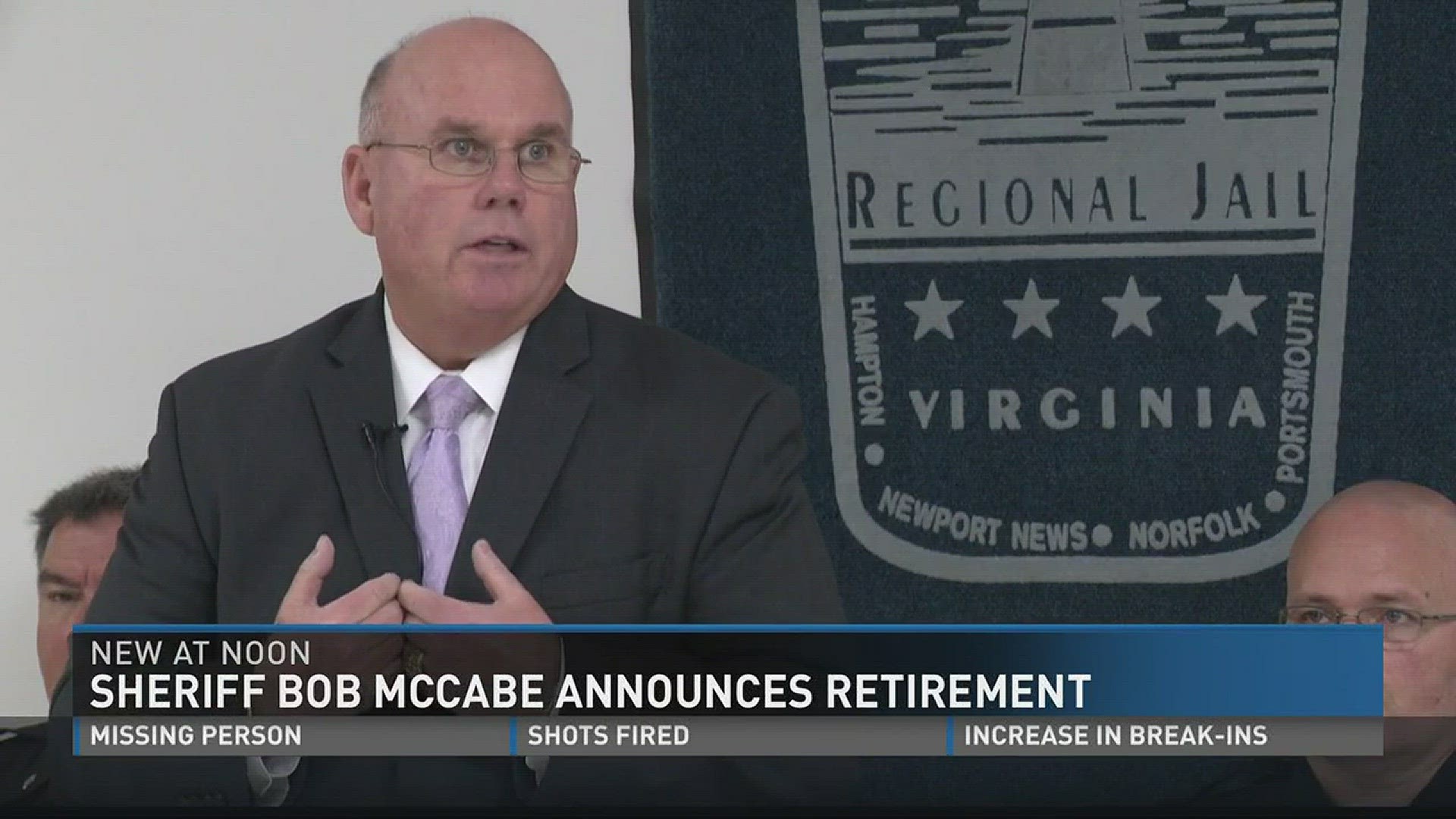 Norfolk Sheriff Bob McCabe retiring after 23 years | 13newsnow.com