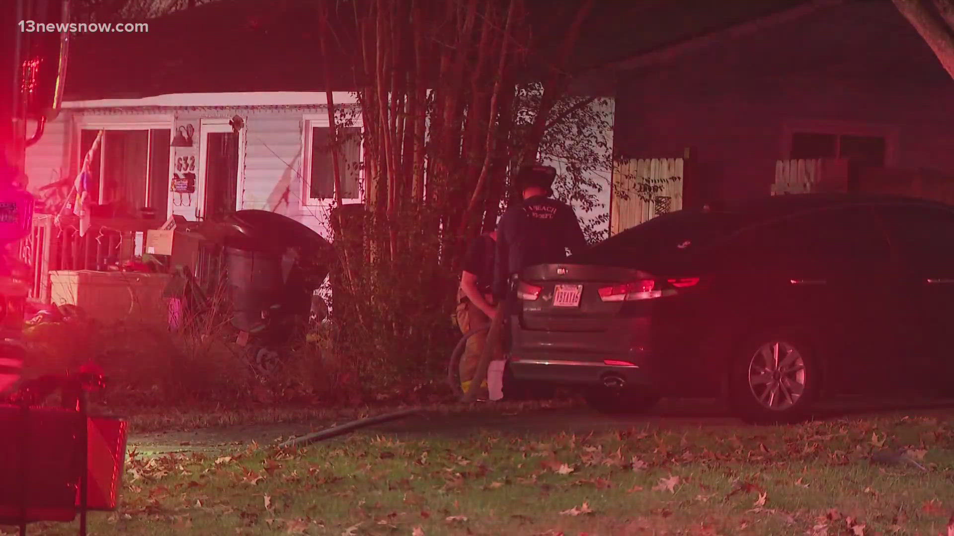 Shed engulfed in flames in Virginia Beach | 13newsnow.com