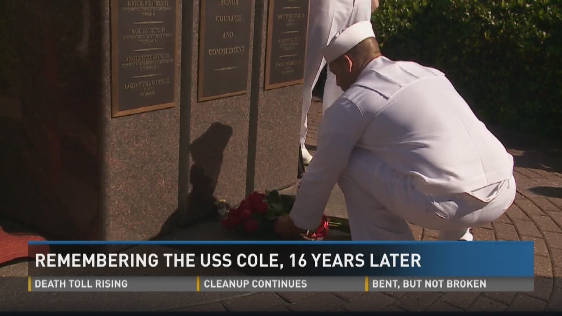 16 years later, USS Cole sailors remembered | 13newsnow.com