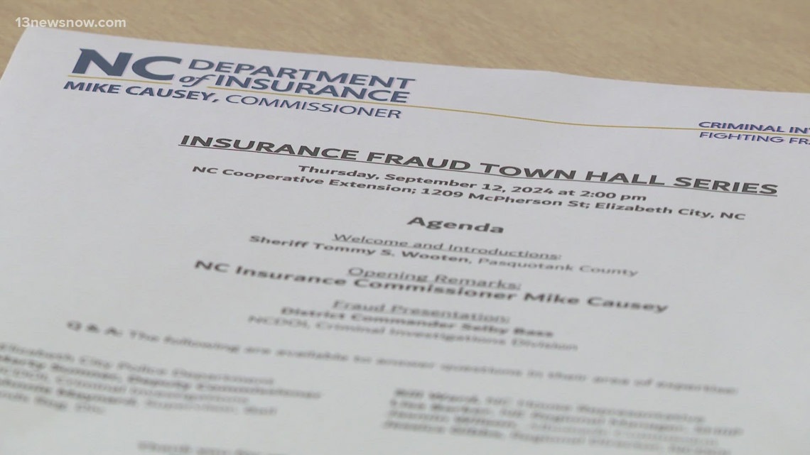 Insurance fraud town hall held in Elizabeth City | 13newsnow.com