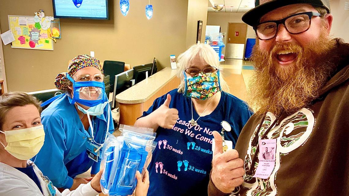 Sentara nurses make clear face masks to communicate with hearing ...