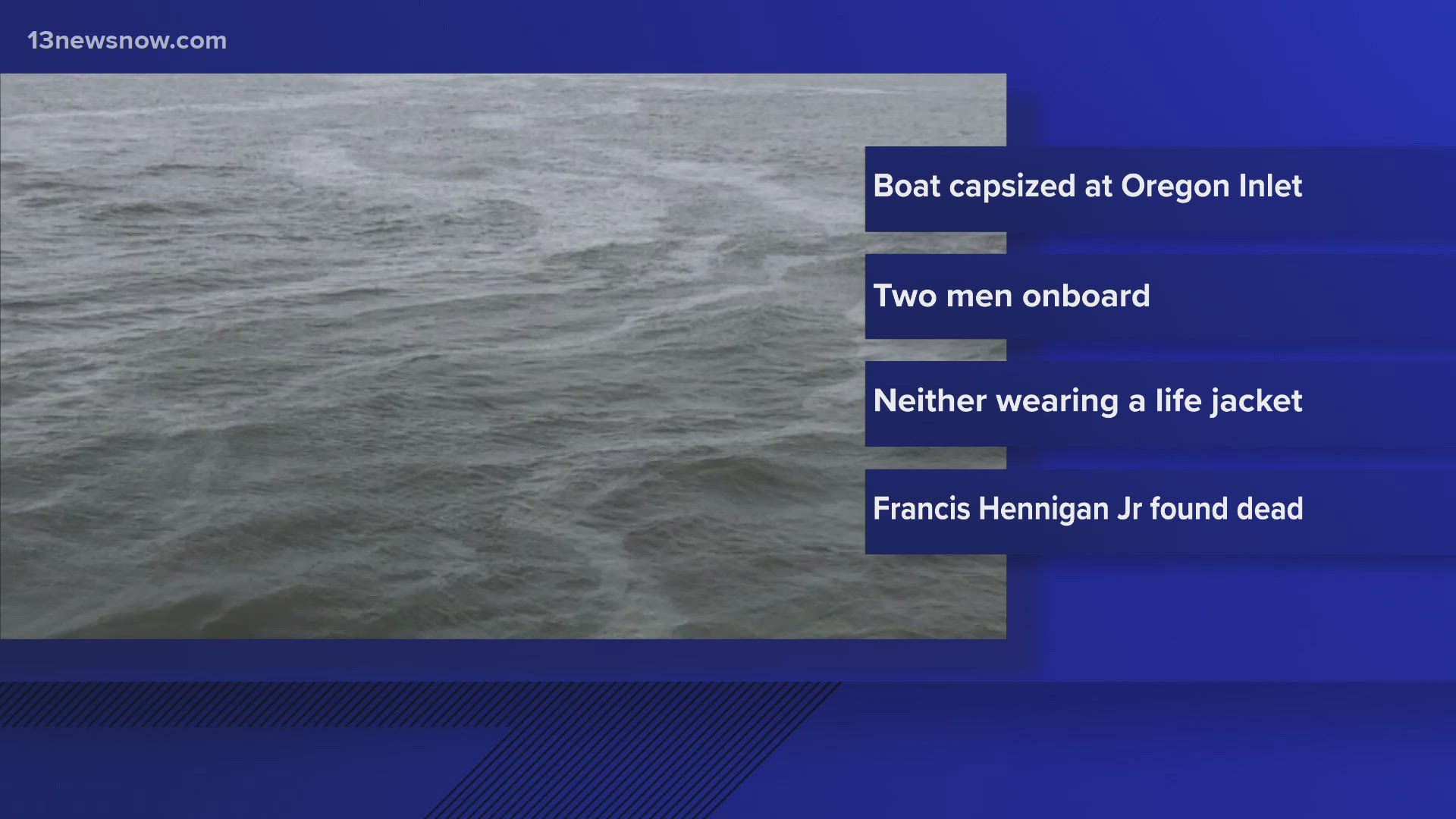Pennsylvania man dead after boat capsized at Oregon Inlet Saturday ...