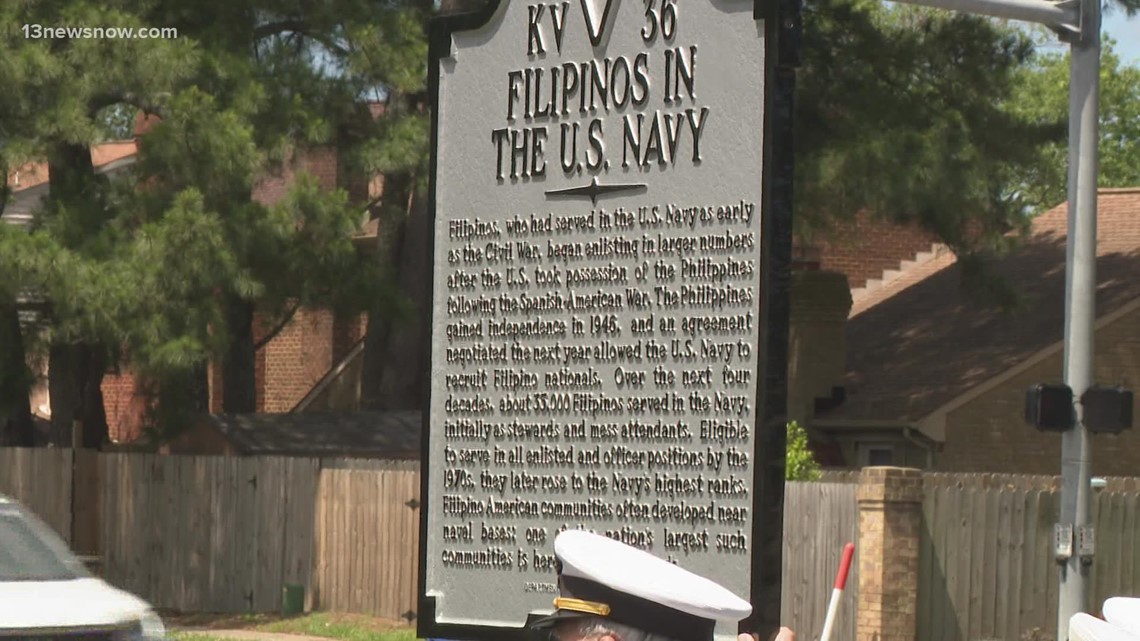New historical marker in Virginia Beach honors Filipinos who served in ...