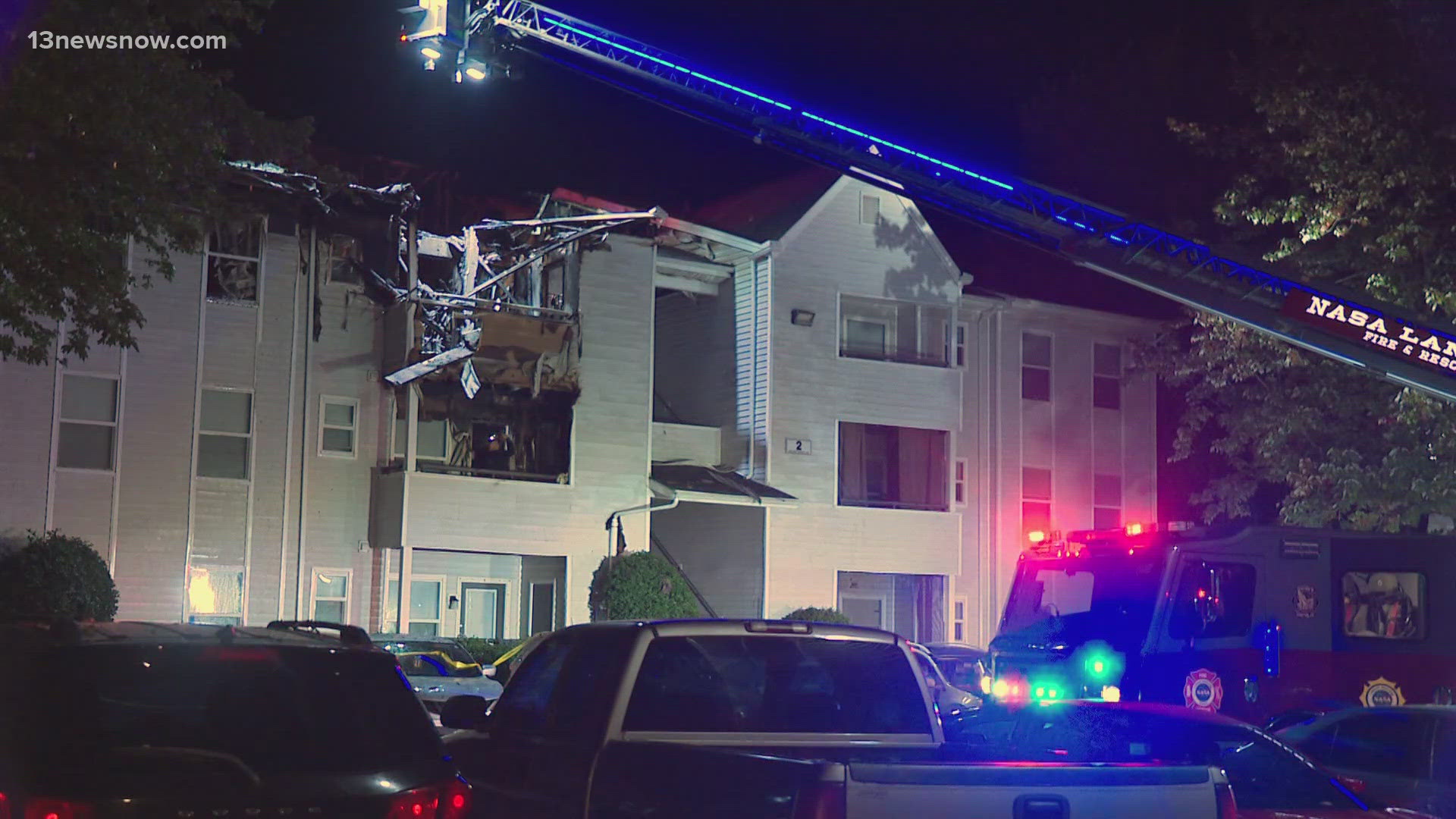 Hampton apartment fire displaces over 20 residents | 13newsnow.com